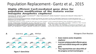 Bacterial Adaptive immunity, Gene drives and the genetic control of ...