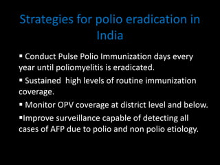 Eradication of polio(India) | PPTX