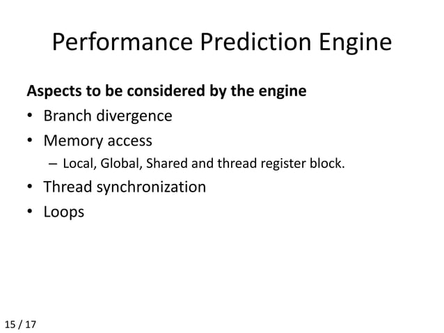 Gpu Performance Prediction Using High Level Application Models Ppt 4895