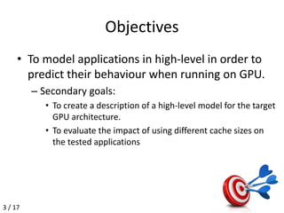 GPU Performance Prediction Using High-level Application Models | PPTX