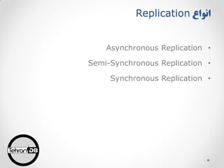 انواع Replication در MySQL/MariaDB | PPT