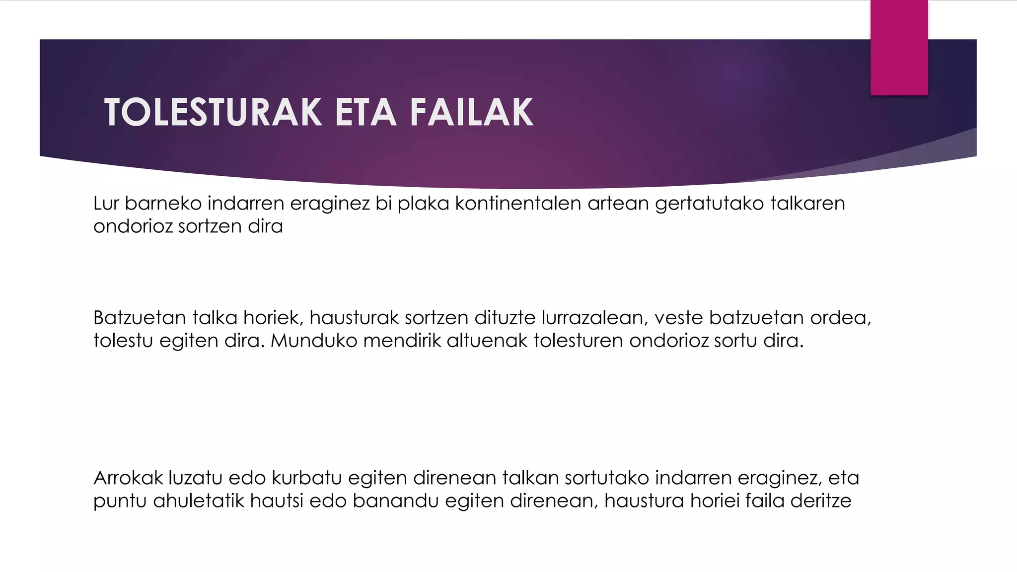 Eragile geologiko eta geomorfikoak | PPTX