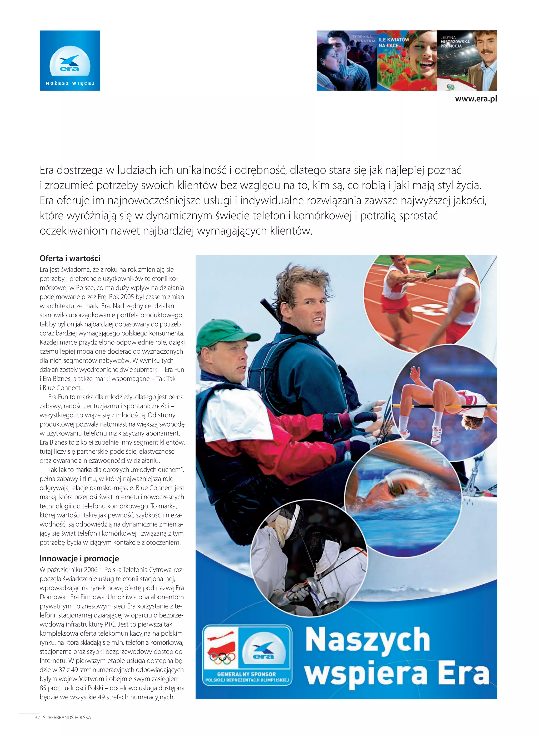 Case study marki ERA GSM z Albumu Superbrands Polska 2006 | PDF