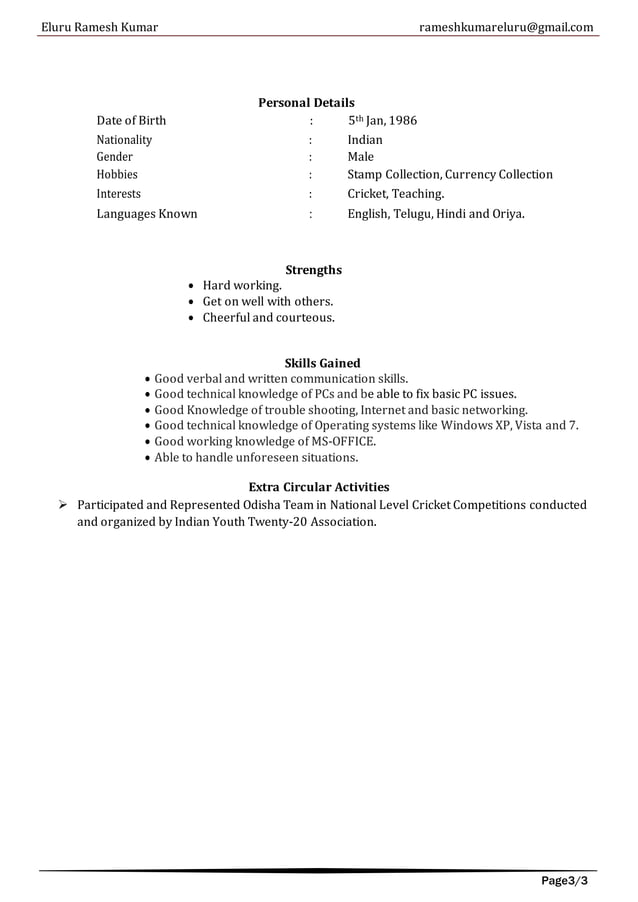 E ramesh cv_updated | PDF