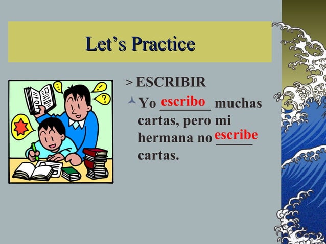Er and ir Spanish verbs in the present tense | PPT