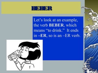 Er and ir Spanish verbs in the present tense | PPT