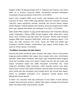 Eran mahasiswa dalam membela negara | DOCX