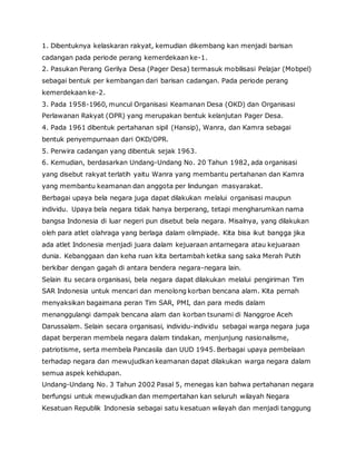 Eran mahasiswa dalam membela negara | DOCX