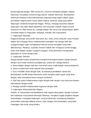 Eran mahasiswa dalam membela negara | DOCX