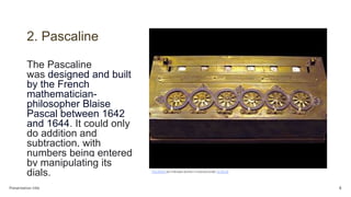 Early calculating devices including the abacus {invented 500 years ago ...