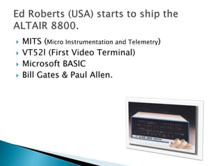 Era of computer from 1974 | PPTX