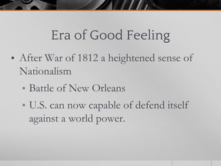 Era of good feelings 2019 | PPT