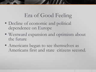 Era of good feelings 2019 | PPT