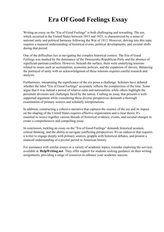 Era Of Good Feelings Essay.pdf