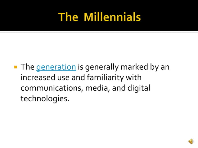 Era of Millennials | PPTX