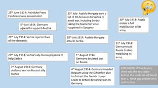 Causes of World War One | PPTX