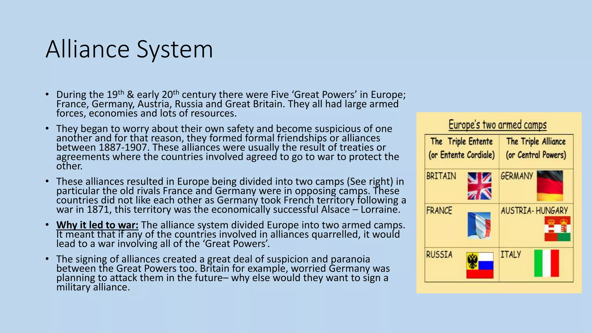 Causes of WW1 | PPT