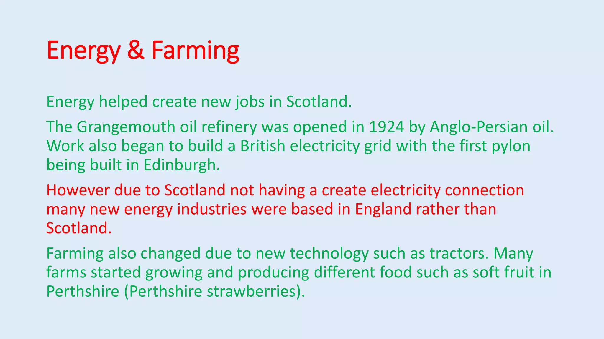 New Industries after WW1 | PPTX