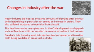 New Industries after WW1 | PPTX