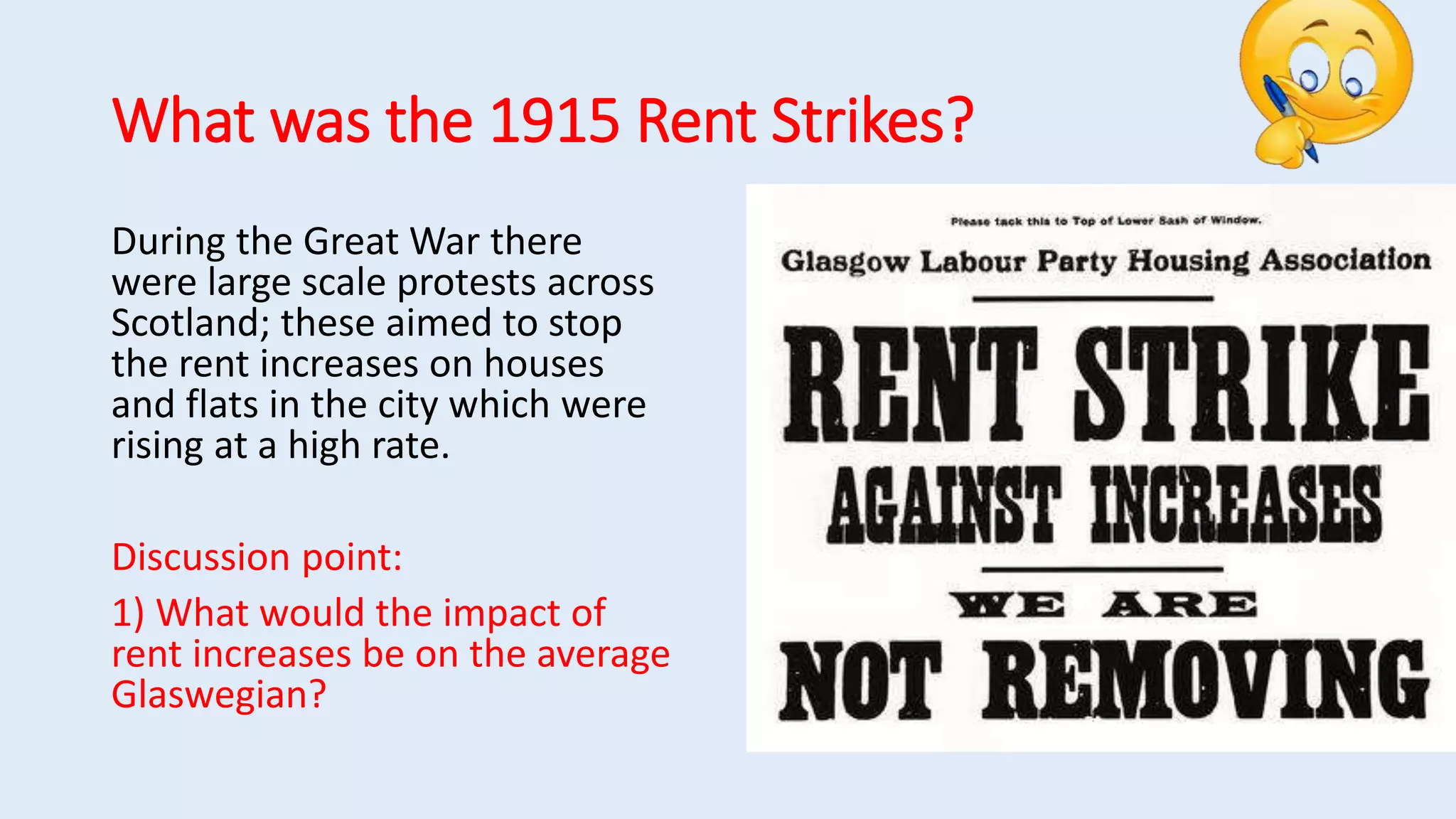 1915 Rent Strikes | PPTX