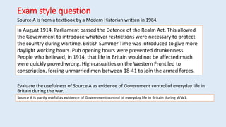 Defence of the Realm Act | PPTX