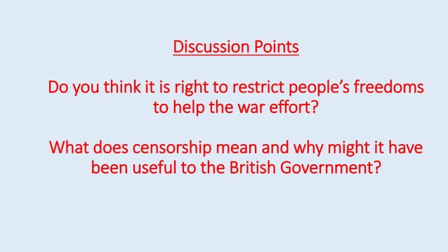 Defence of the Realm Act | PPT