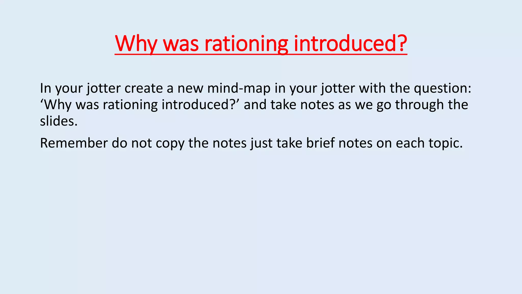Rationing | PPTX