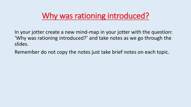 Rationing | PPT