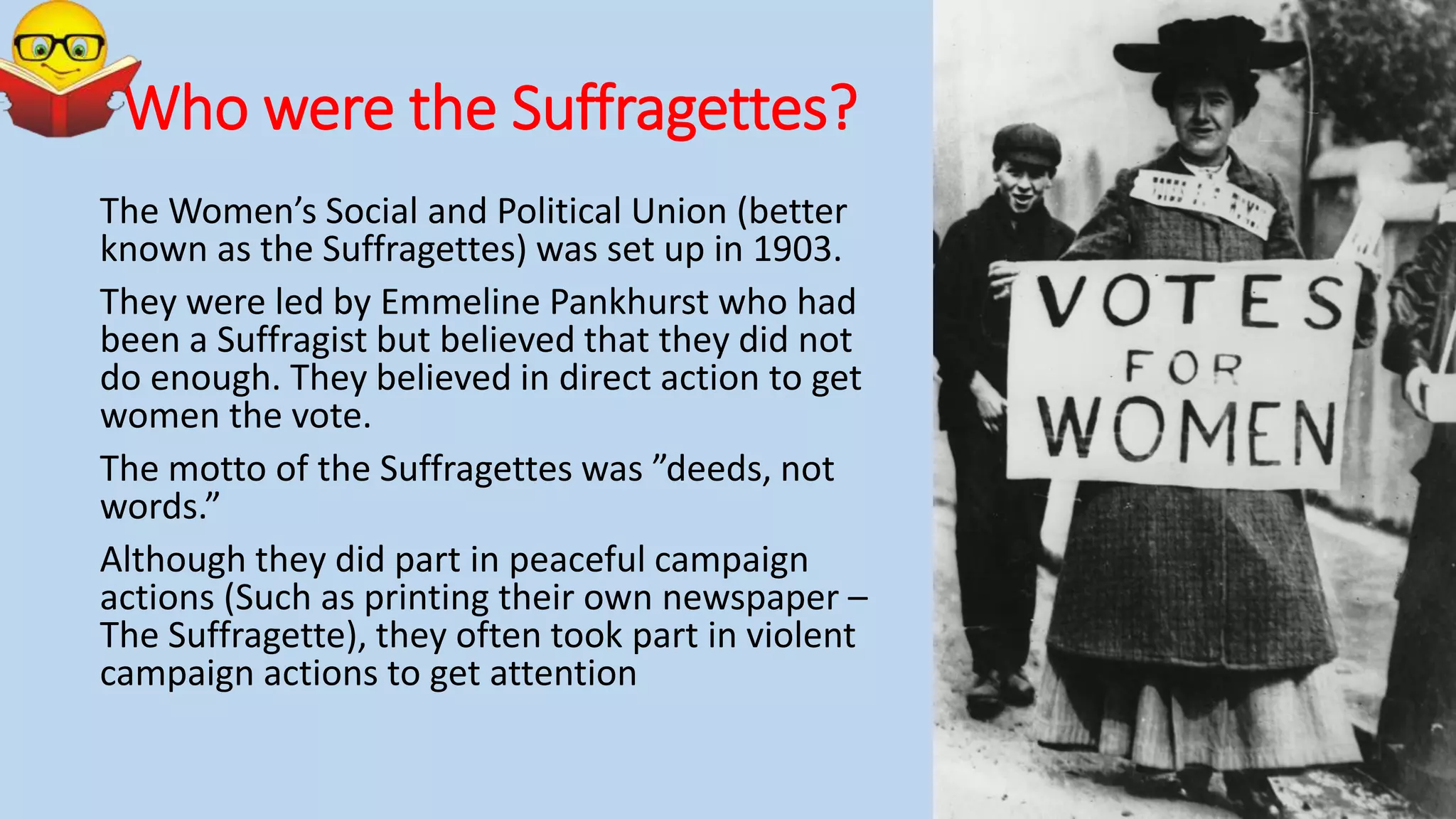The Suffragettes | PPTX