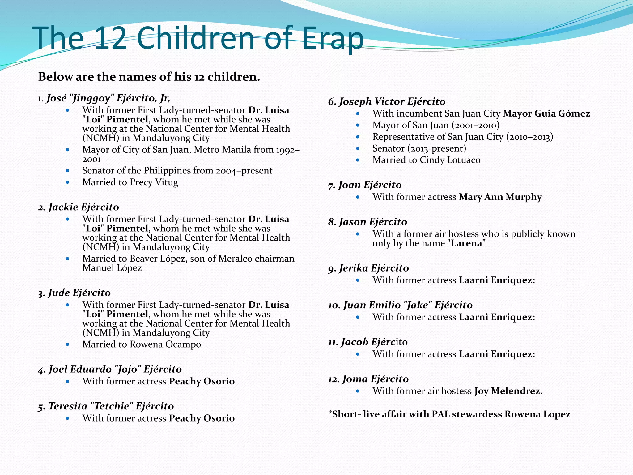 Erap political theories & processes | PPTX