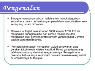 Era Peradaban Seni Baroque | PPT