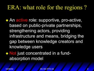 Era Regions 2002 Corpakis | PPT