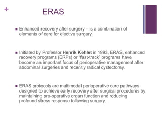 ERAS : Role of anaesthesiaologist | PPTX