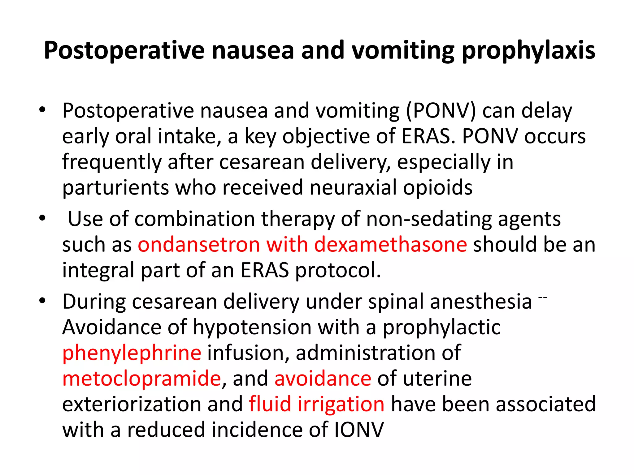 Enhanced recover after cesarean section | PPTX