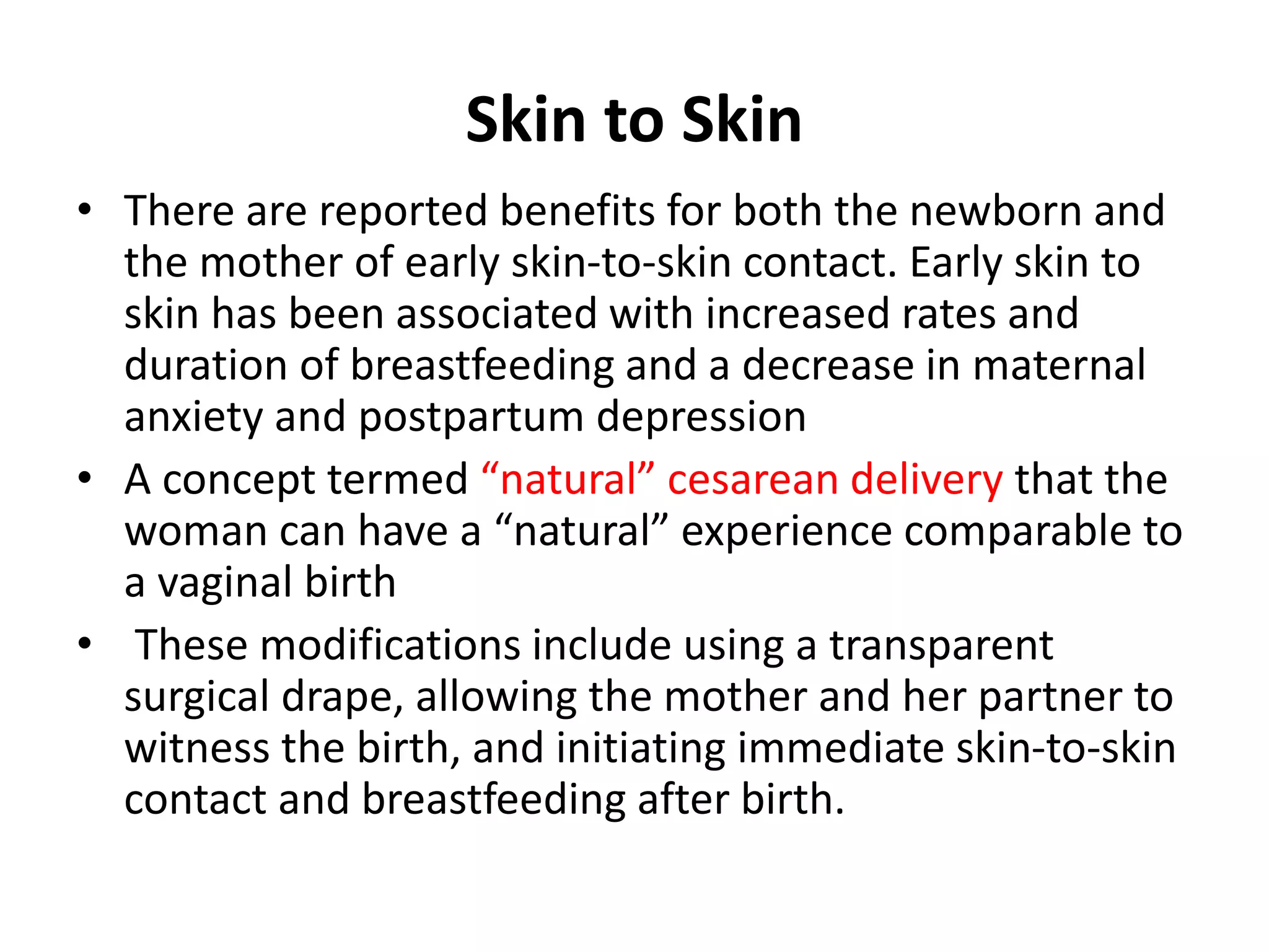 Enhanced recover after cesarean section | PPTX