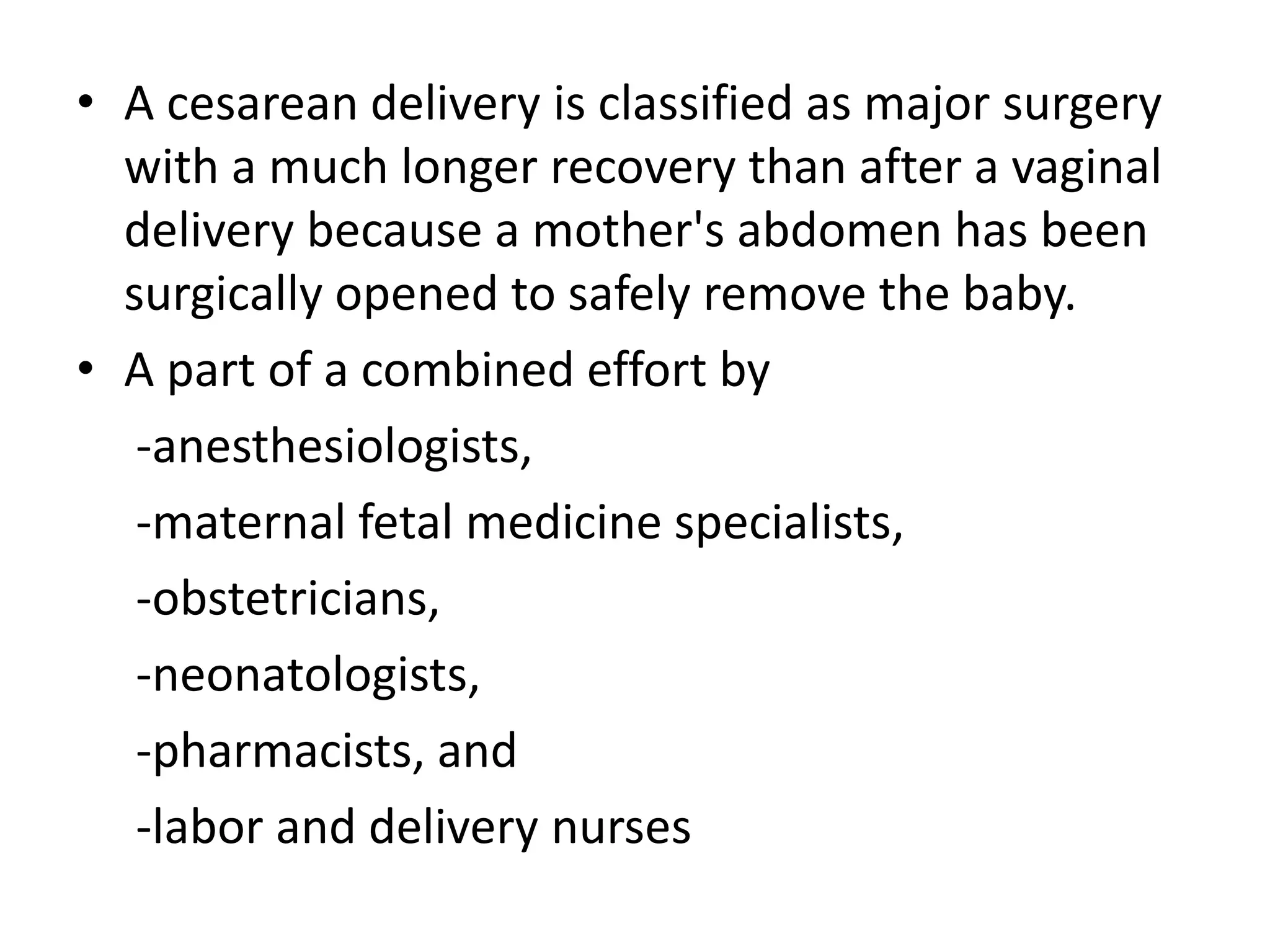 Enhanced recover after cesarean section | PPTX
