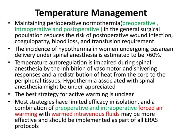 Enhanced recover after cesarean section | PPTX