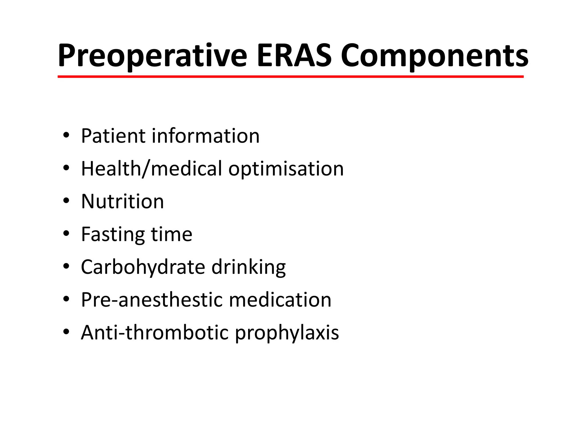 ERAS Protocol | PPTX