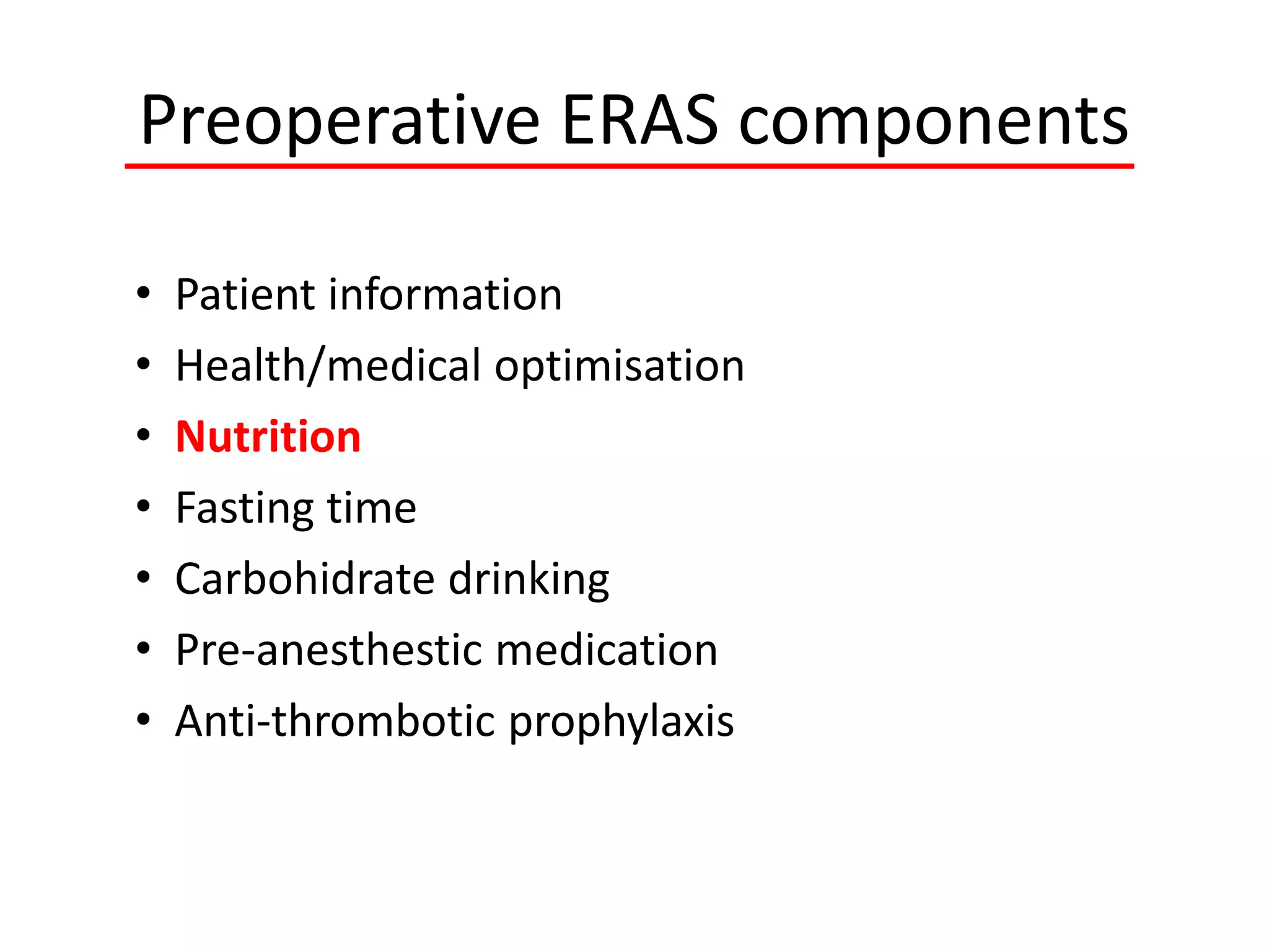 ERAS Protocol | PPTX