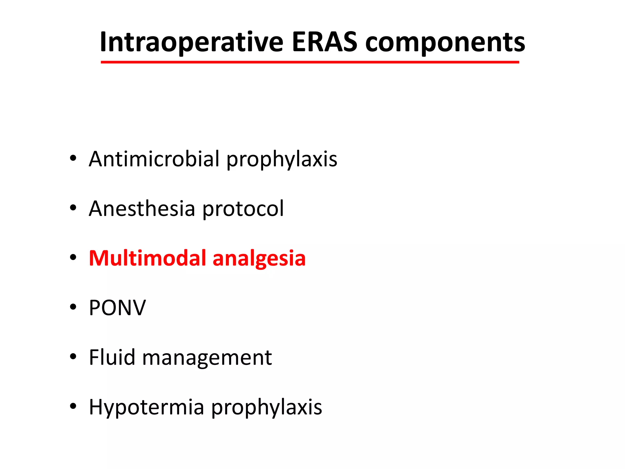 ERAS Protocol | PPTX | Digestive Disorders | Diseases and Conditions