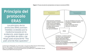 Protocolo eras cirugía general exposición de revisión | PPTX