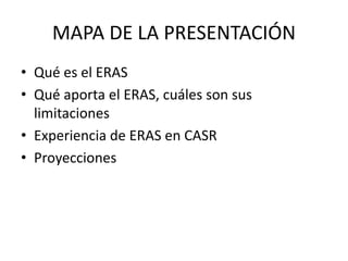 ERAS EN CIRUGÍA COLORRECTAL | PPTX