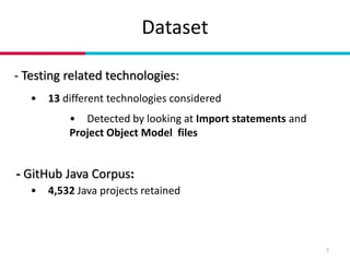 Analyzing the Evolution of Testing Library Usage in Open Source Java ...