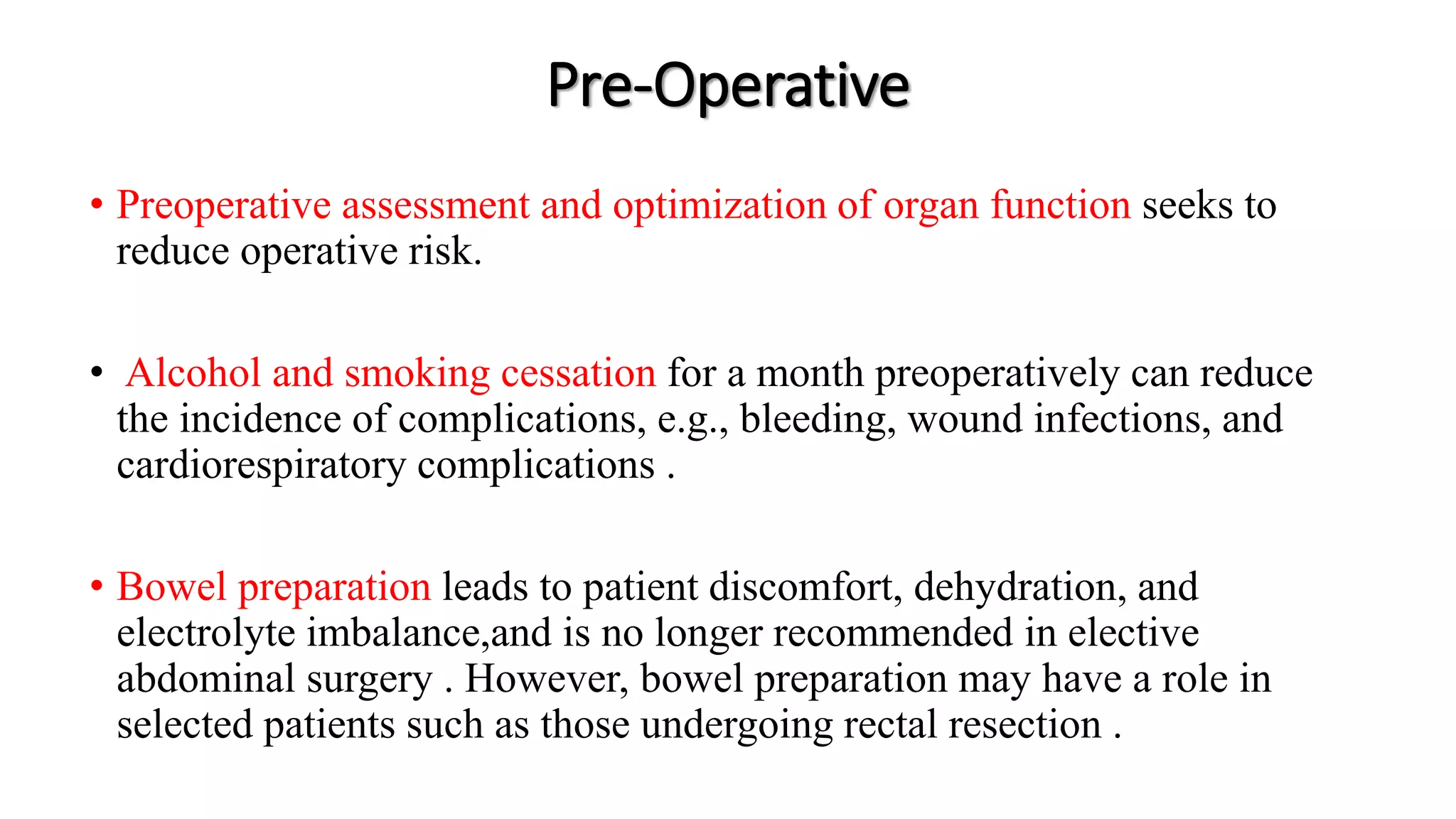 Eras fast track surgery | PPTX
