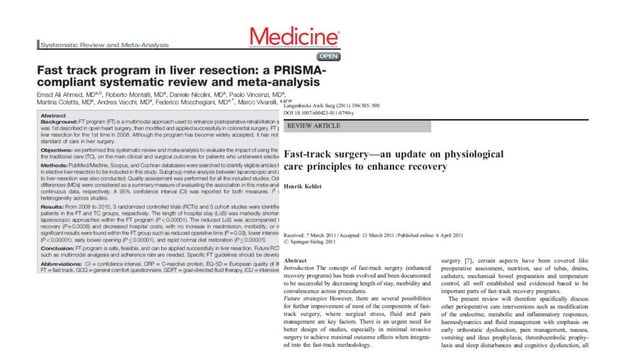 Eras fast track surgery | PPTX