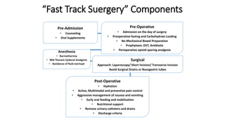 Eras fast track surgery | PPTX