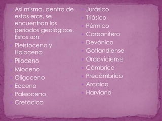 Eras geológicas | PPTX