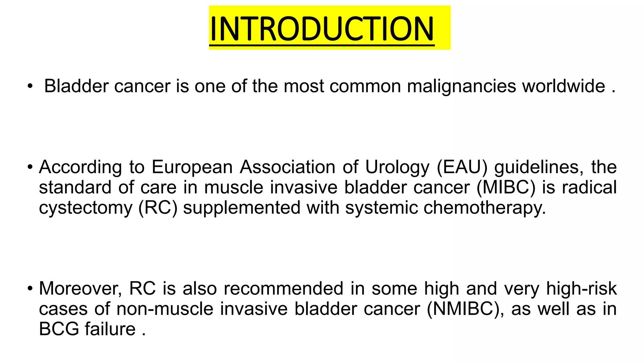 Eras in radical cystectomy | PPTX