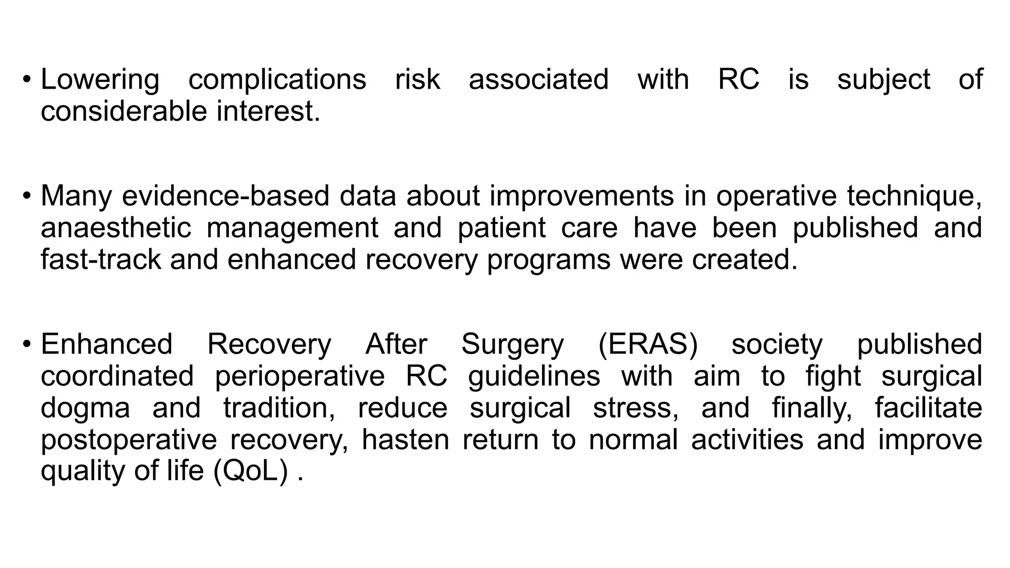 Eras in radical cystectomy | PPTX