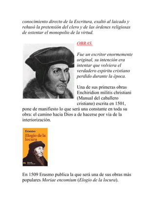 Erasmo de rotterdam | DOCX